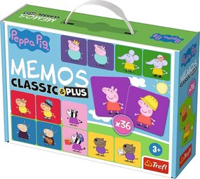 Pexeso trefl pexeso classic&plus prasátko peppa 4v1