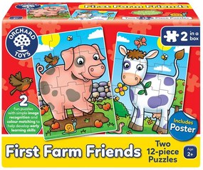 Orchard toys vzdělávací puzzle kamarádi z farmy