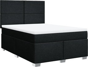 Box spring postel s matrací černá 140 x 190 cm textil 3292778