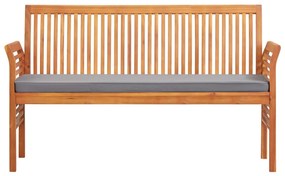 3místná zahradní lavice s poduškou 150cm masivní akáciové dřevo - Default Title