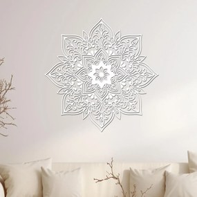 dřevo života Mandala na zeď PŘÁTELSTVÍ Barevný vzor: Bílá, Rozměry Ø: 40