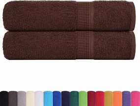 Ručníky FROGN 2 ks hnědé 50x100 cm 360 g/m² 136758