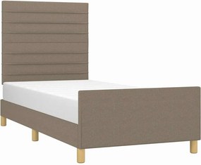 Rám postele bez matrací taupe 80x200 cm textil 3125094