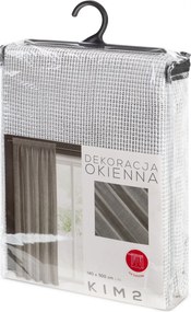 ZÁCLONA NA PÁSCE KIM 2 140X300 CM STŘÍBRNÁ