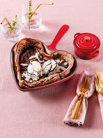 Zapékací a servírovací hrnec Mini Cocotte Heart 250 ml světle růžový