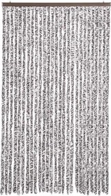 Závěs proti hmyzu hnědý a béžový 118 x 220 cm Chenille 315131