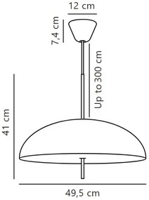 DFTP by Nordlux - Lustr na lanku VERSALE 2xE27/15W/230V černá