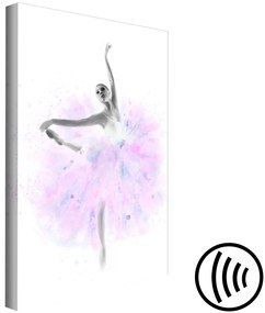Obraz Tančící baletka - žena v malovaném akvarelovém šati