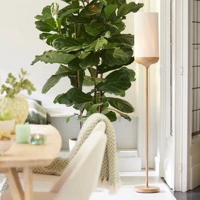 Stojací lampa v přírodní barvě s textilním stínidlem (výška 159 cm) Dania – Light &amp; Living