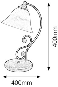 Rabalux DOROTHEA stolní lampa max. 1x40W | E14 | IP20 - matná černá