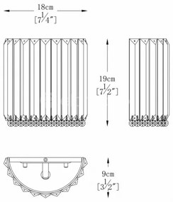 Brilagi - LED Křišťálové nástěnné svítidlo GLAMOUR 1xG9/42W/230V