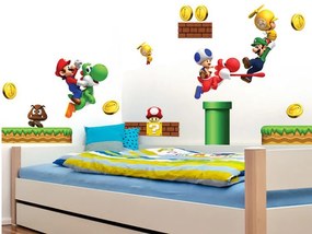 Živá Zeď Samolepka na zeď Super Mario Velikost: 72 x 60 cm