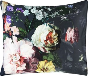 Povlak na polštář Fleur 60 x 70 cm tmavomodrý