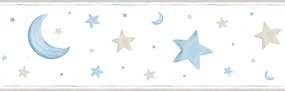 Dětská samolepící bordura Hvězdičky, měsíc 470-1, Pippo, ICH Wallcoverings
