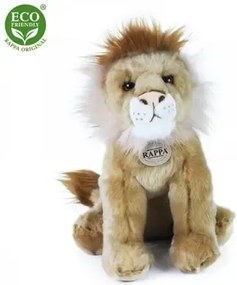 RAPPA Plyšový lev 30 cm / ECO-FRIENDLY / od 0 měsíců