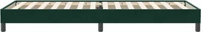 Postel Box Spring bez matrace tmavě zelená 80x220 cm samet 3315852