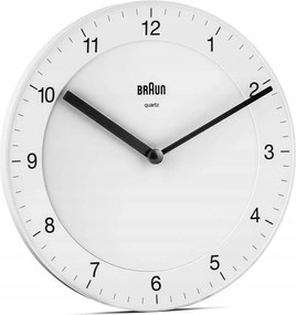 Bílé Klasické Nástěnné Hodiny Braun BC06W 20 cm