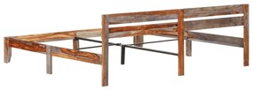 Rám postele masivní sheeshamové dřevo 200 x 200 cm,  288414