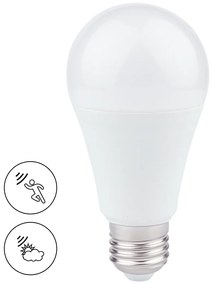 LED žárovka E27 teplá 3000k 6w 510 lm pohybový senzor