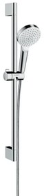 Hansgrohe Crometta, sprchová sada 1 jet EcoSmart 9 l/min se sprchovou tyčí 65 cm, bílá/chromová, HAN-26535400