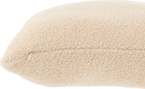 Béžový polštář Teddy Bouclé Beige - 45*45 cm