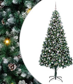 Umělý vánoční stromeček Zelená 240 cm PVC, ocel a plast 3396284