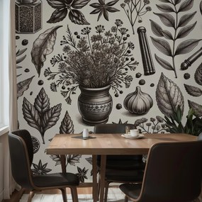 Fototapeta - Koření a byliny (245x170 cm)