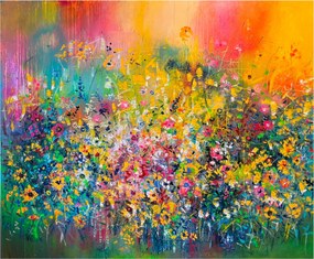 Kati Papp Zemková | Keď slnko zapadá Rám: Černý, Velikost: 40 x 40 cm