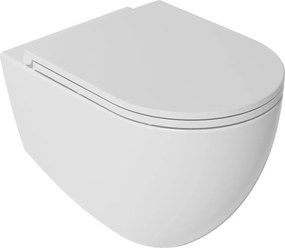 Isvea Infinity závěsná WC mísa 36,5 x 53 cm Rimless keramika bílá 10NF02005