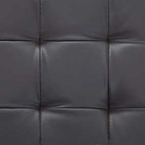 Taburet s úložným prostorem 87,5 cm šedý umělá kůže 281373