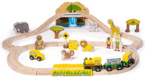 Bigjigs Rail Dřevěná vláčkodráha Safari