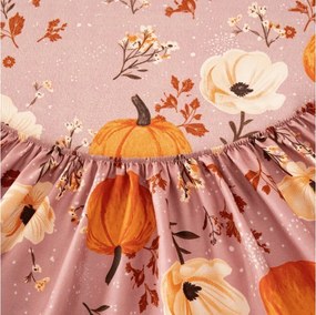 Prostěradlo z mikrovlákna PUMPKINS ROSAVIE starorůžové 180x200 cm