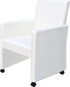 vidaXL Jídelní židle 2 ks umělá kůže [60347] Barva: Černá