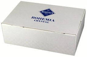 Bohemia Jihlava ručně malované sklenice na whisky Lisboa Black and Mate 350 ml 6KS