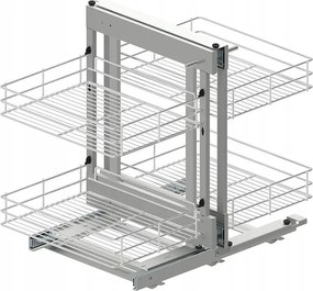 Rohový koš magic corner Rejs Comfort Maxima Classic 1200 levý chrom