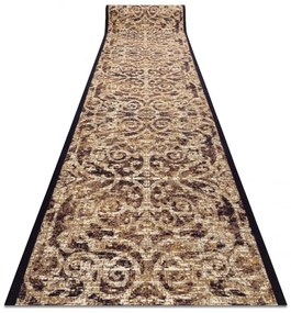 Protiskluzový běhoun DIGITAL - CLASSIC Ornament, béžový / hnědý