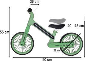 Creative Corner Trike Fix Glow LED cross-country bike zelená