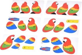 JOKOMISIADA 3D puzzle Papoušek / 24 dílků / 3D model / 6,5 x 4,5 x 4 c