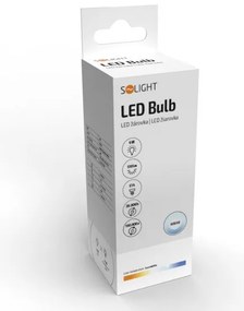 SOLIGHT LED žárovka svíčka matná C37 6W, E14, 6000K, 510lm