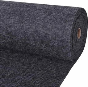 Koberec Antracitová 1,2 x 20 m Polyester 331336