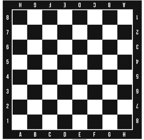 Samolepka na stůl šachy 54 x 54 cm
