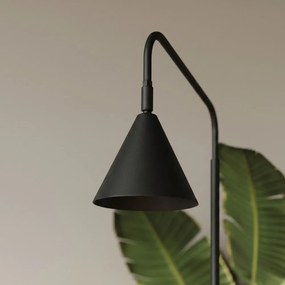 Černá ocelová stojací lampa s ohybatelnou konstrukcí (výška 165 cm) Zylo – Sollux