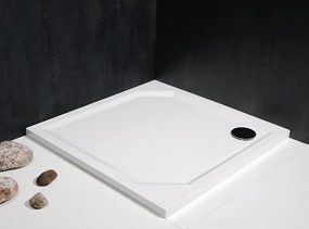 Gelco, ANETA90 sprchová vanička z litého mramoru, čtverec 90x90x4cm, GA009