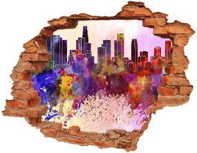 Wallmuralia Fototapeta díra na zeď 3D Los Angeles barvy 90x70 cm