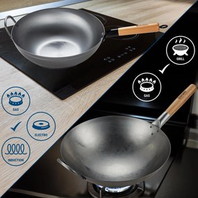 Wok sada Flach – přírodní