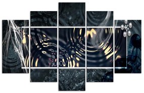 Gario Obraz na plátně Stopy deště - 5 dílný Rozměry: 100 x 70 cm