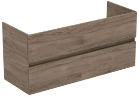 Ideal Standard Eurovit+ - Umyvadlová skříňka, 55x120x44 cm, 2 zásuvky, ořech R0266Y9