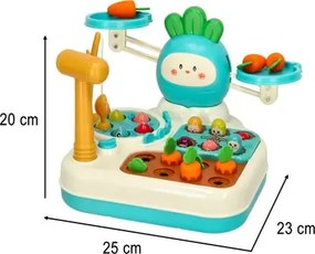 CHIPOLINO Senzorická multifunkční hračka 4v1 Blue / od 18 měsíců
