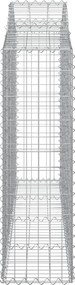Klenuté gabionové koše 5 ks 200x30x100/120cm pozinkované železo 3145433
