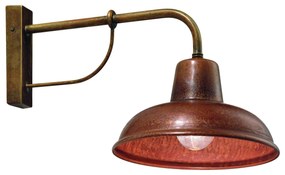 Il Fanale 243.05.OR Contrada, nástěnné svítidlo z mosazi, 1x15W E27, výška 29cm